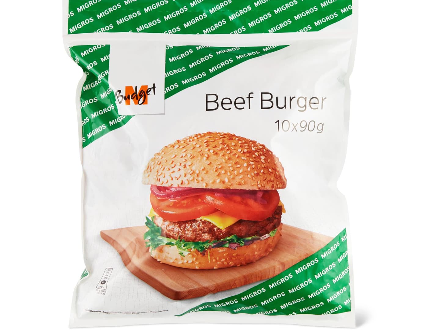 Achat M-Budget · Burger de boeuf • Migros