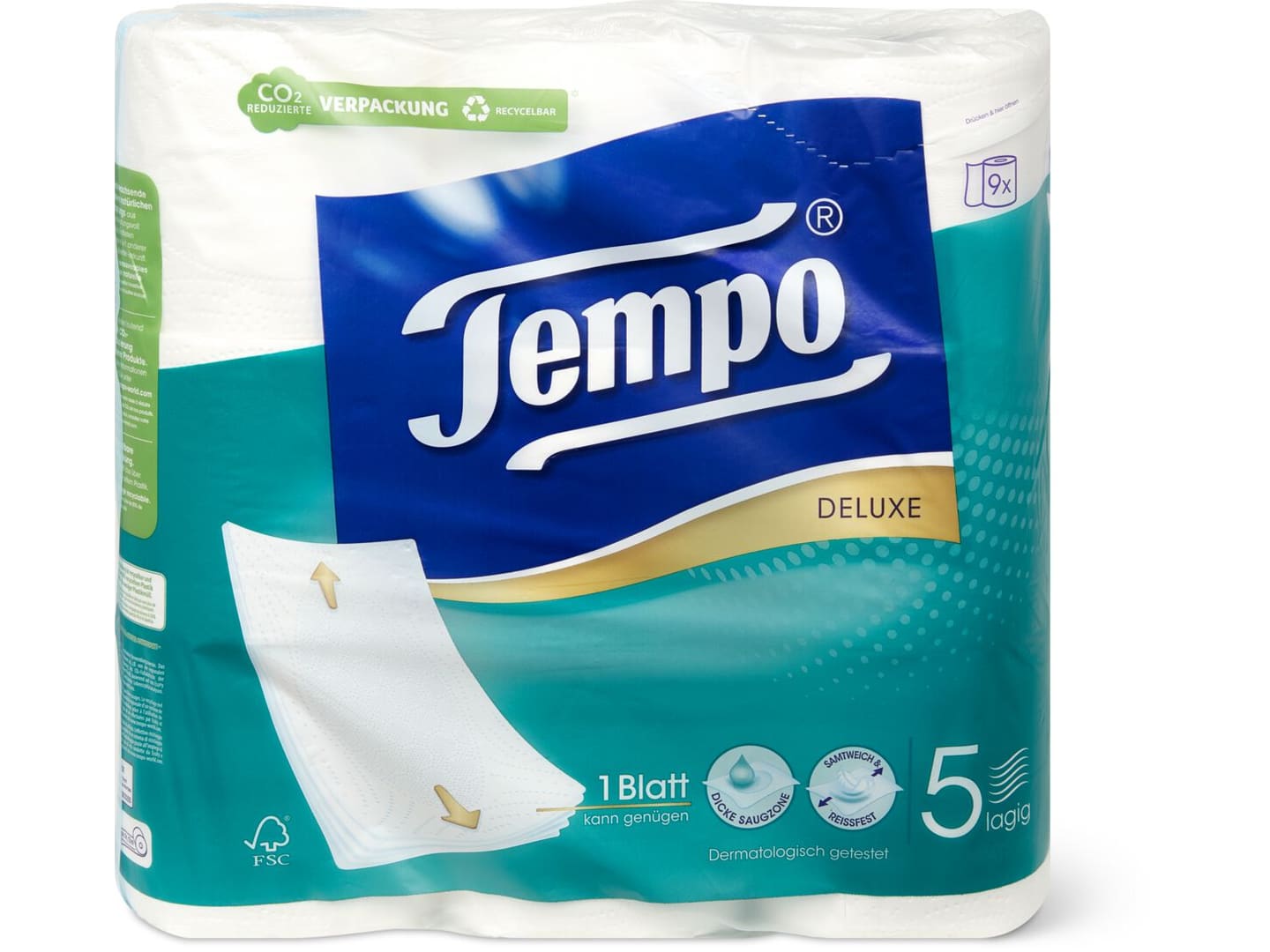 Buy Tempo Deluxe · Toilet paper · Deluxe - 5 layers • Migros
