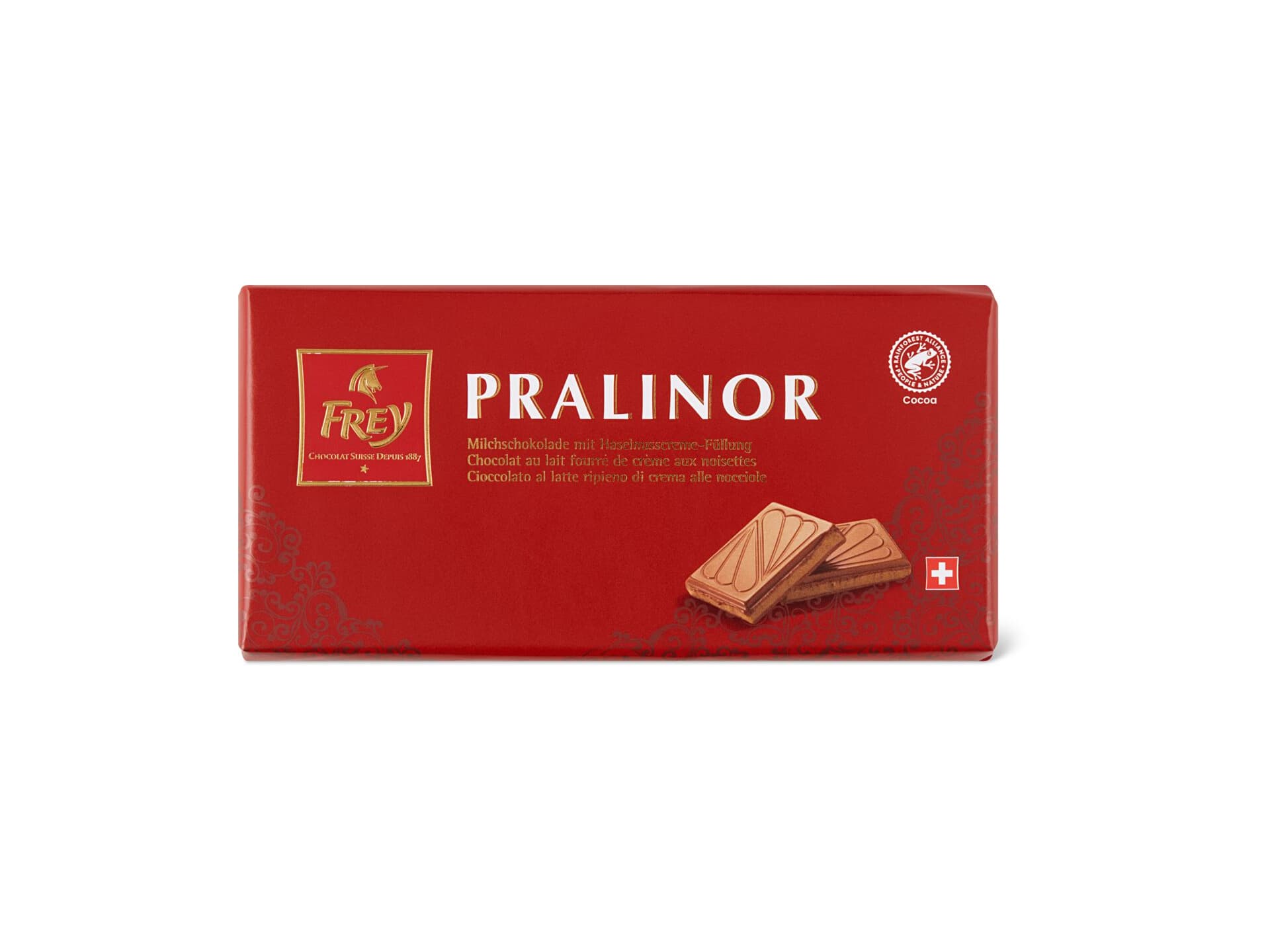 Buy Frey Pralinor · Chocolate bars · Milk chocolate with hazelnut cream ...