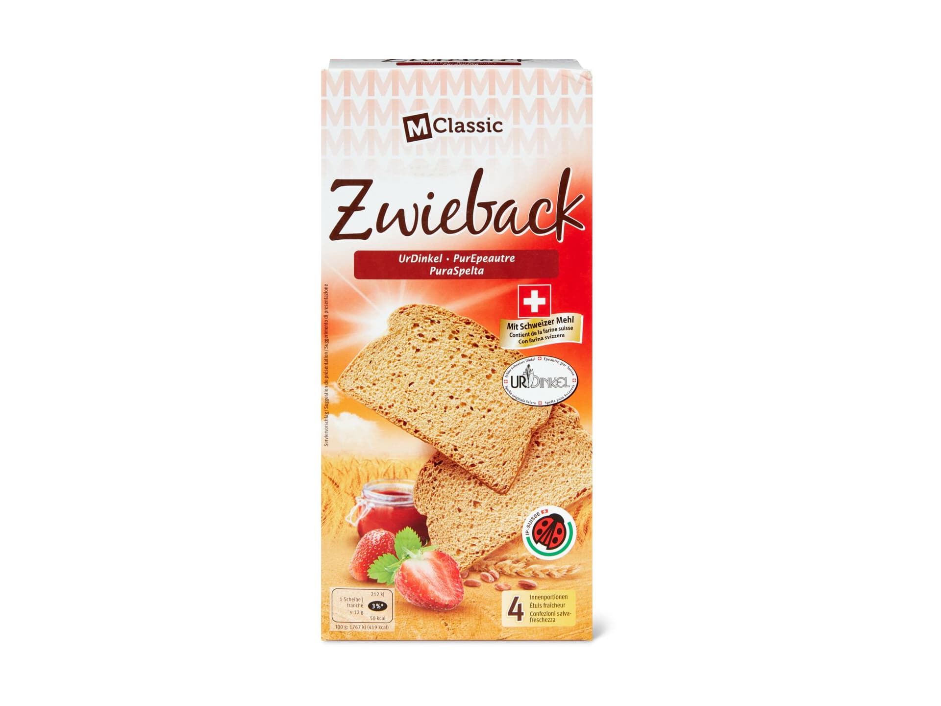 M-Classic · Zwieback · Épeautre ancien • Migros