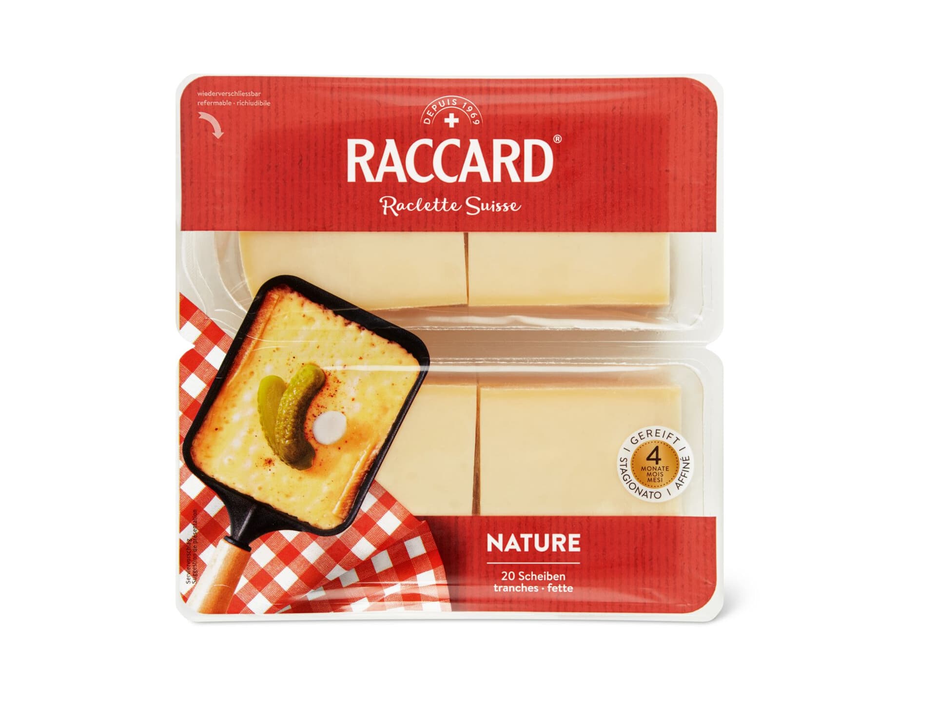 Kaufen Raccard · Raclette · Nature - 20 Scheiben • Migros