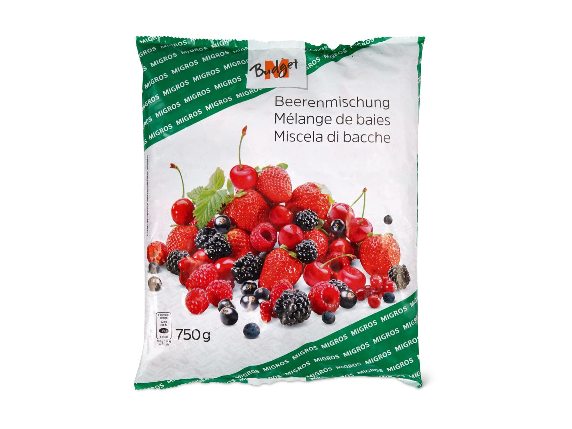Buy M-Budget · Mix of berries · unsweetened • Migros