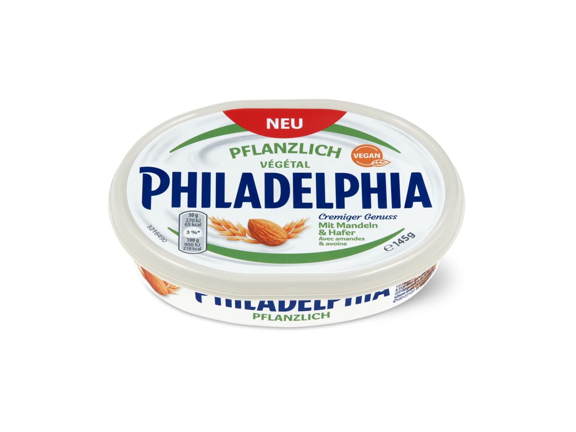 Philadelphia · Spécialité végétale à tartiner · aux amandes et à l ...