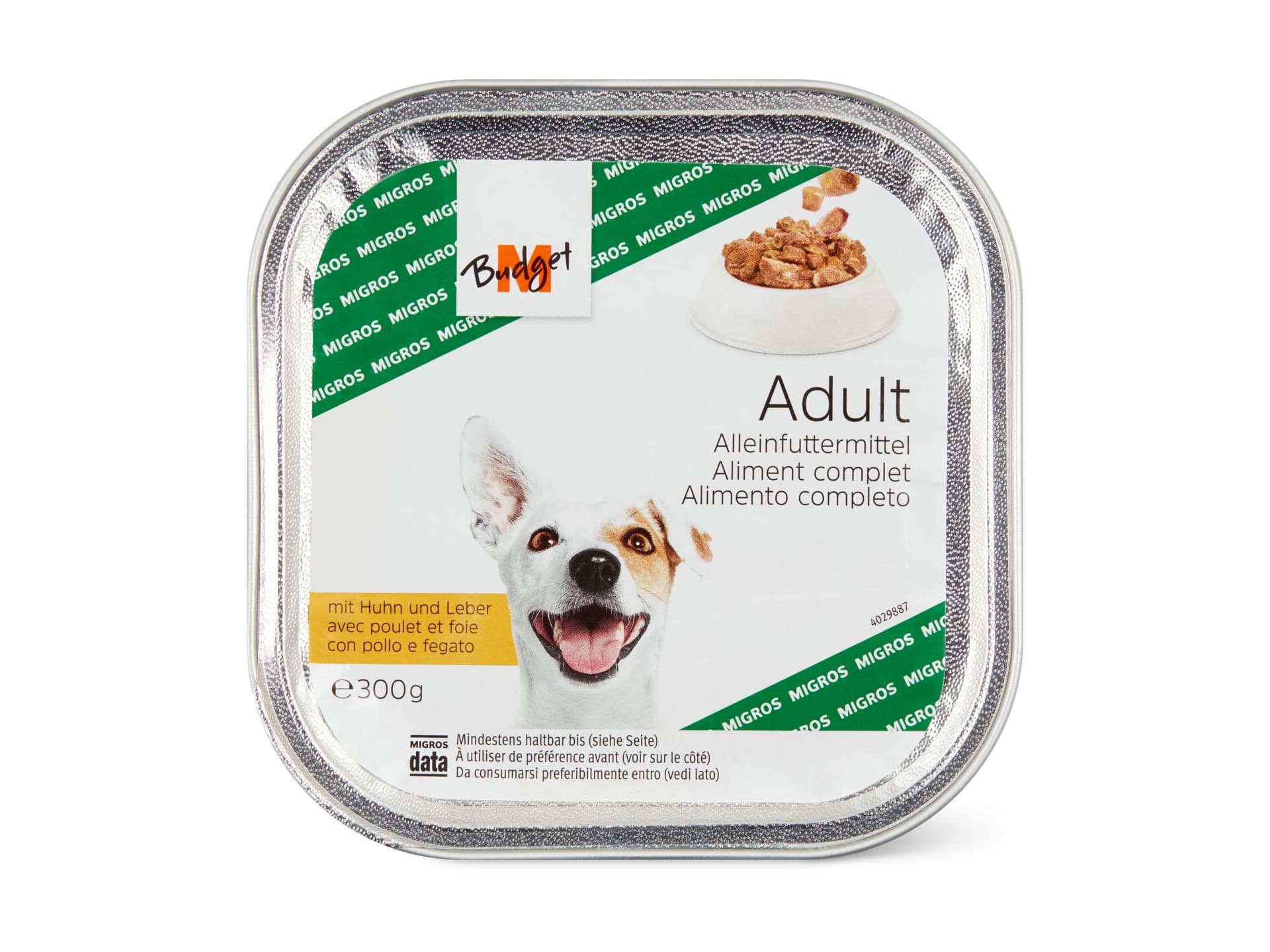 Achat M-Budget · Aliment complet pour chiens adultes · Avec poulet et ...