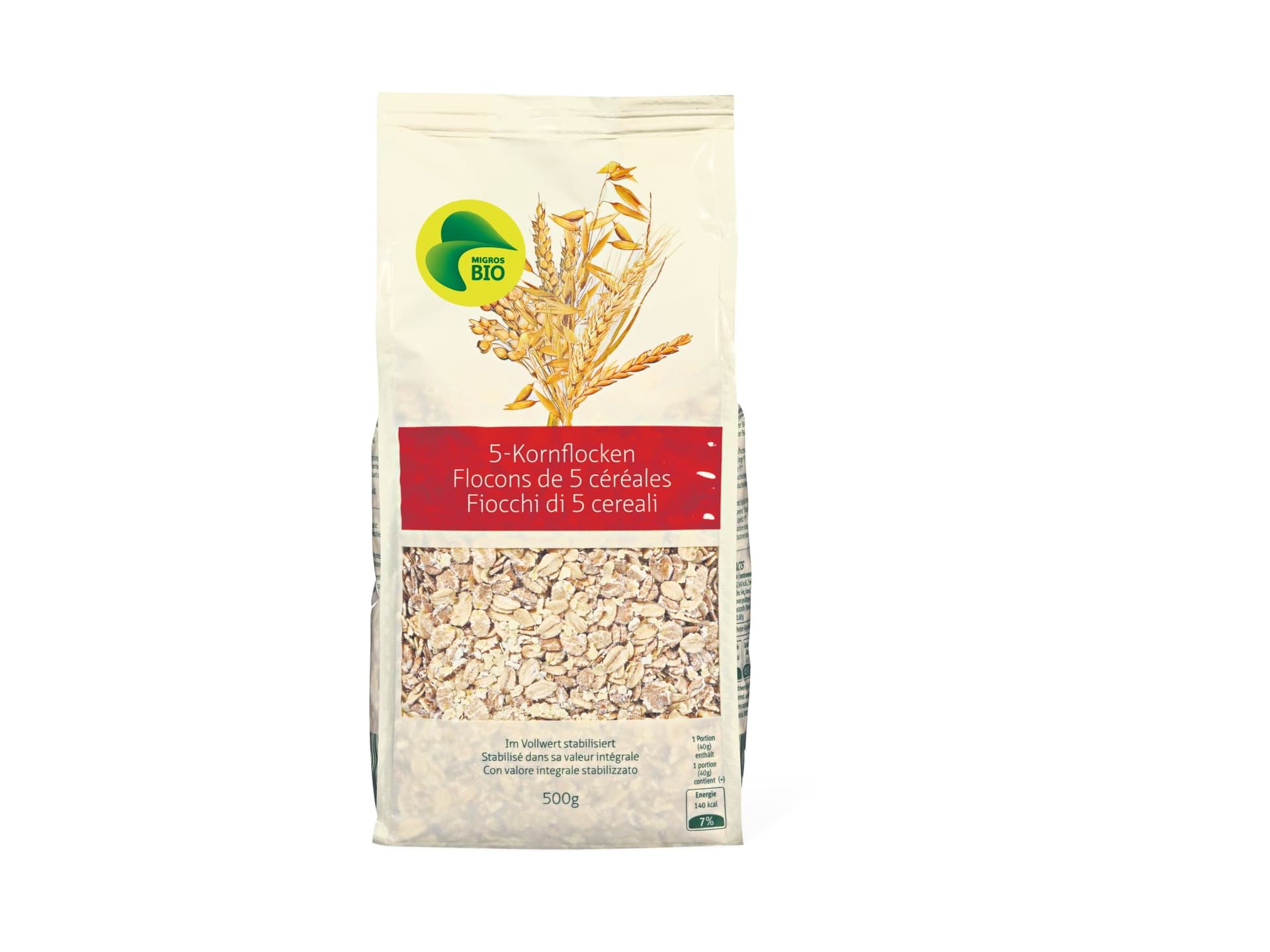 Kaufen Bio · 5-Korn Flocken • Migros
