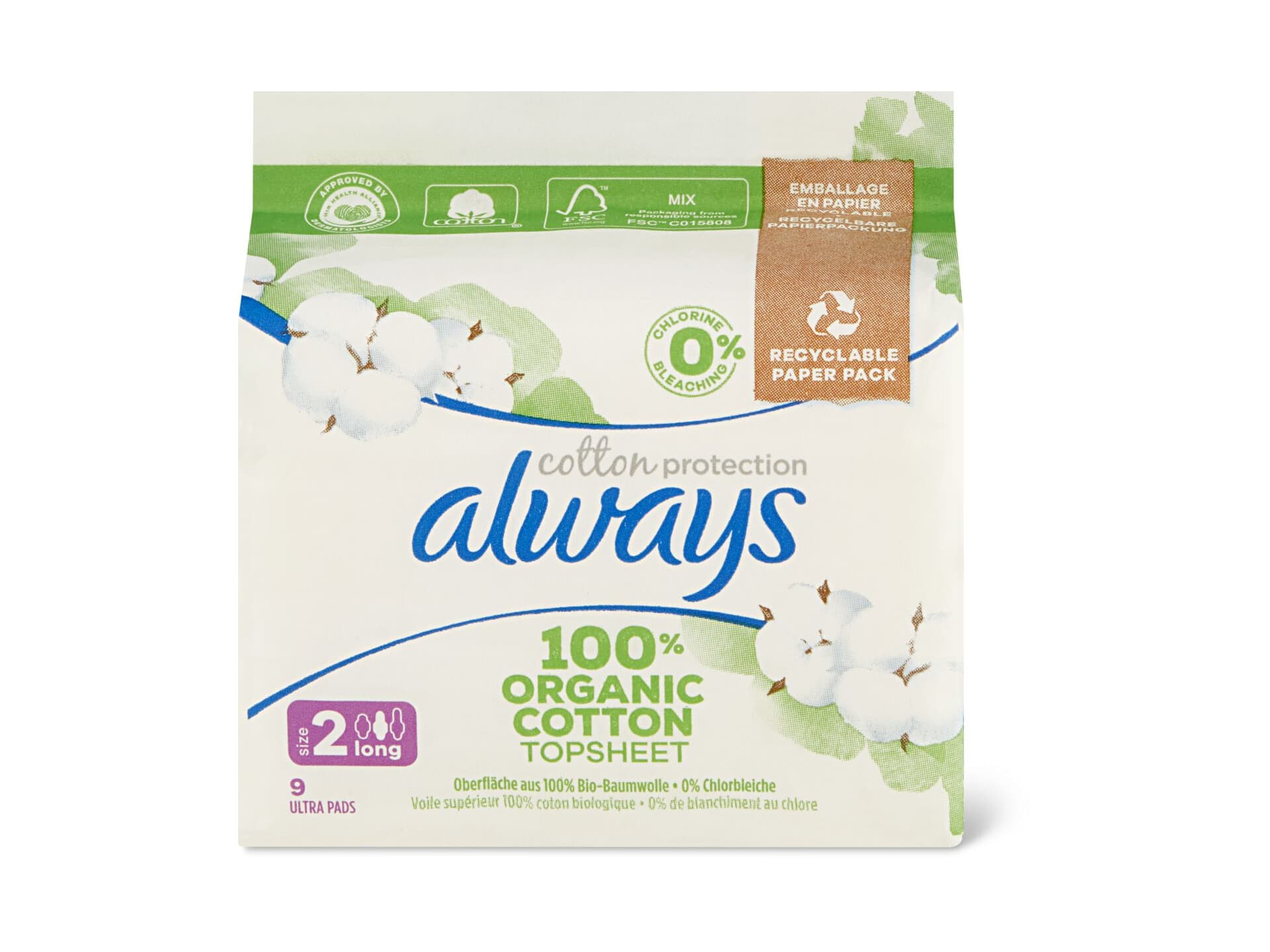 Kaufen Always Bio Cotton Ultra Long Plus • Migros