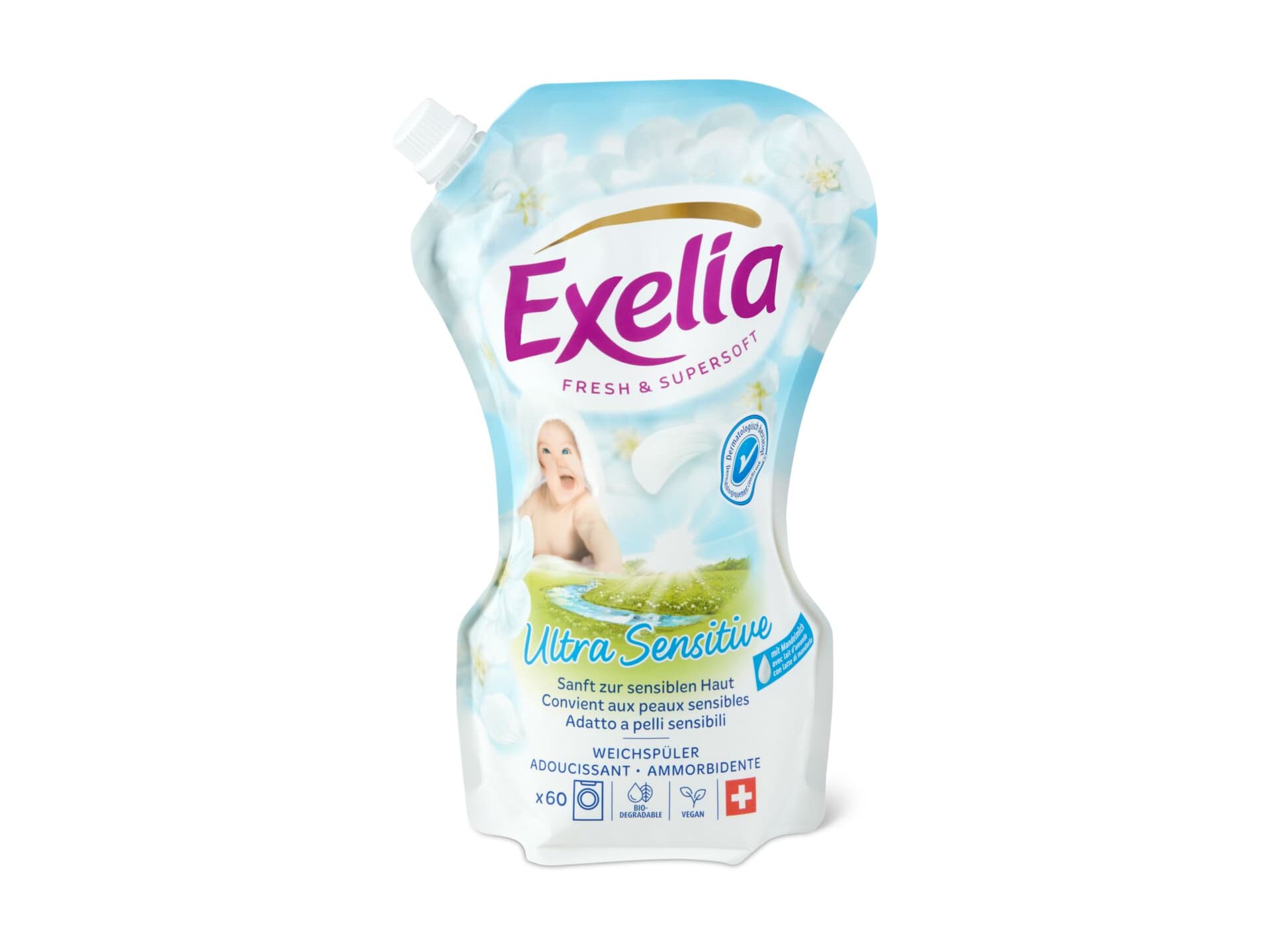 Kaufen Exelia Ultra Sensitive · Weichspüler · Ultra Sensitive • Migros