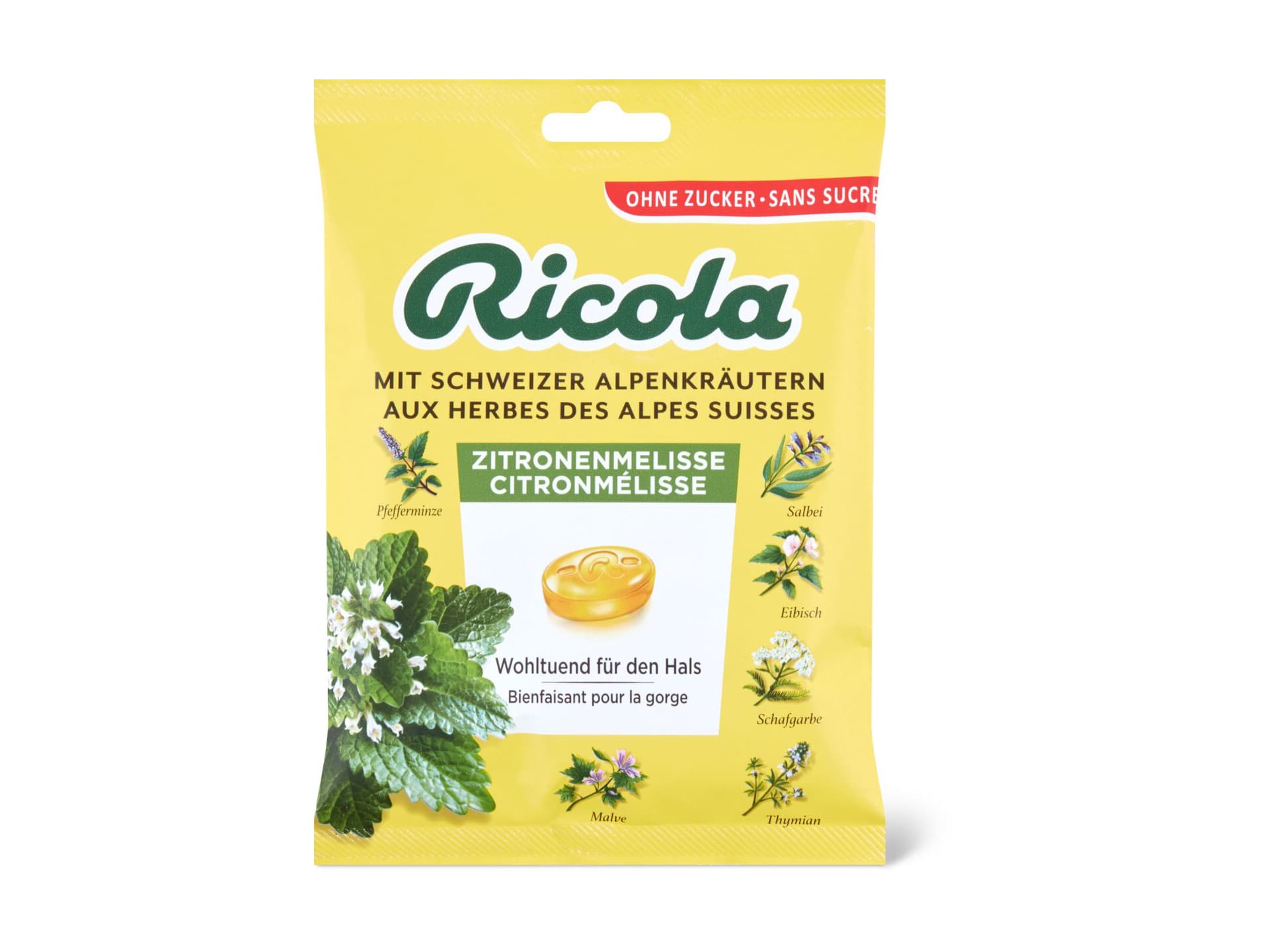 Kaufen Ricola · Kräuterbonbons ohne Zucker · Zitronen Melisse • Migros