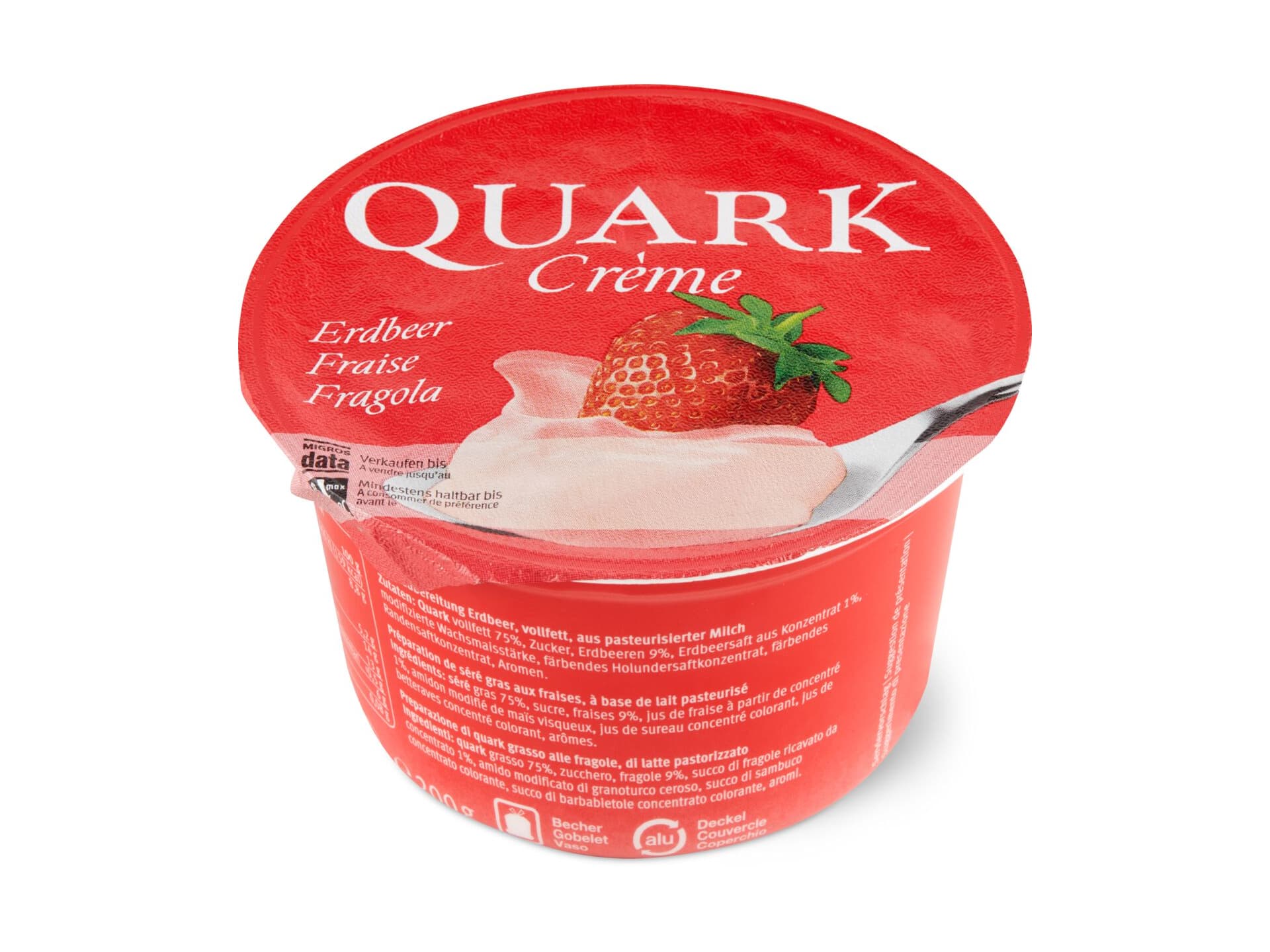 Kaufen Quark Crème Erdbeer • Migros