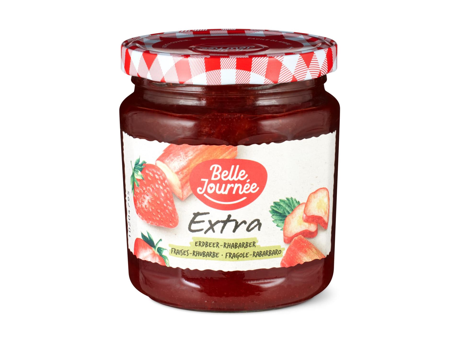 Achat Belle Journée Extra · confiture · fraise & rhubarbe • Migros