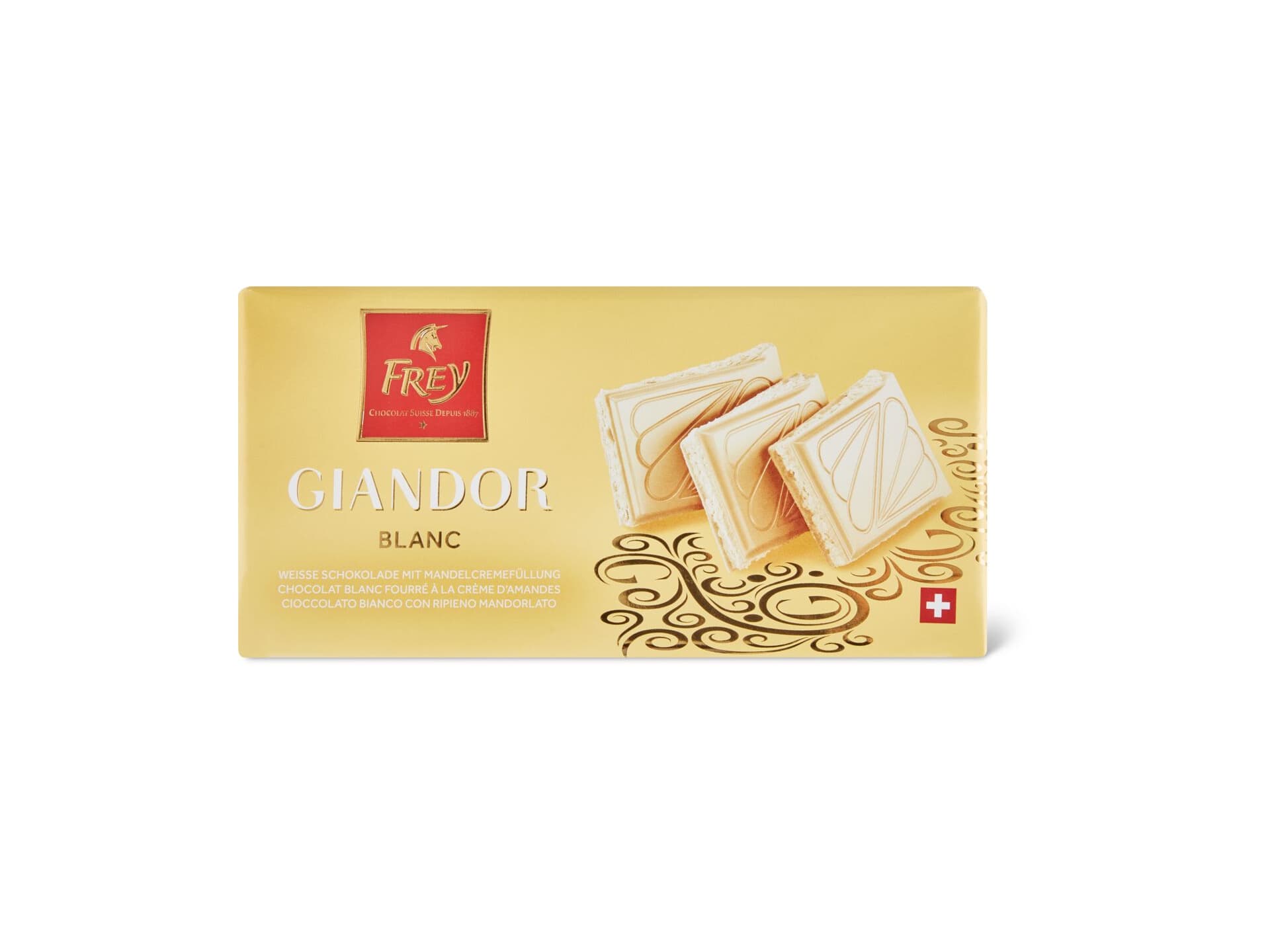 Kaufen Frey Giandor · Weisse Schokolade mit Mandelcrème-Füllung · Weiss ...