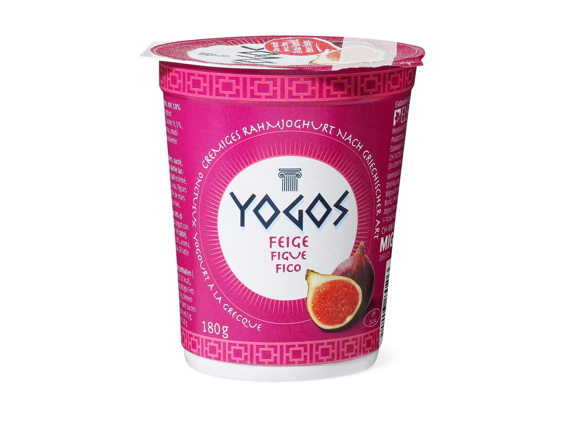 Achat Yogos · Yogourt crémeux à la grecque · Figue • Migros