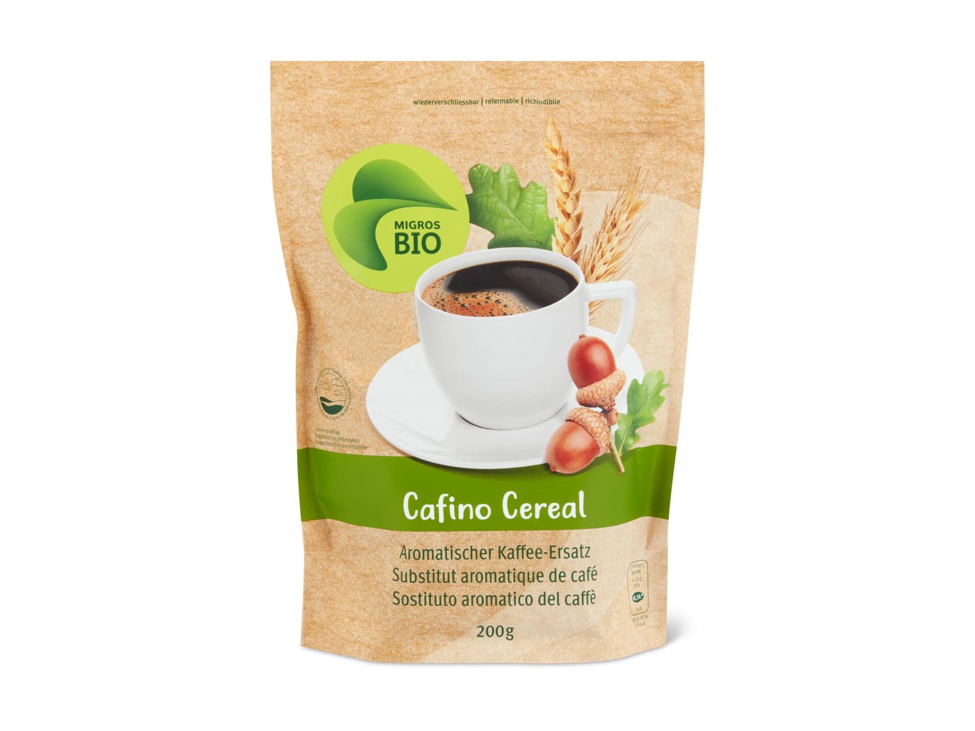 Buy Migros Bio · Aromatic coffee substitute · Cafino Cereal • Migros