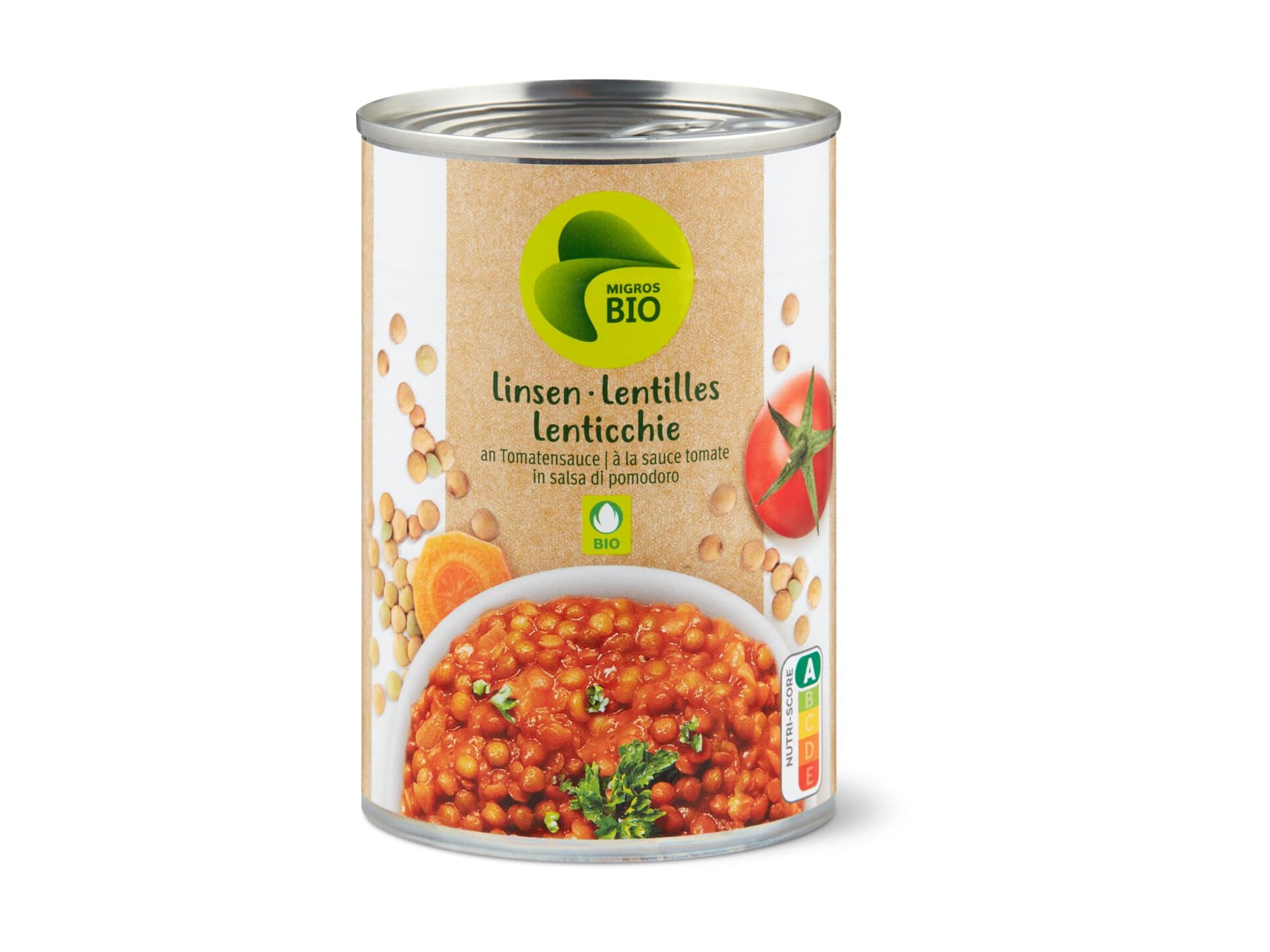 Buy Bio · lentils · on tomato sauce • Migros