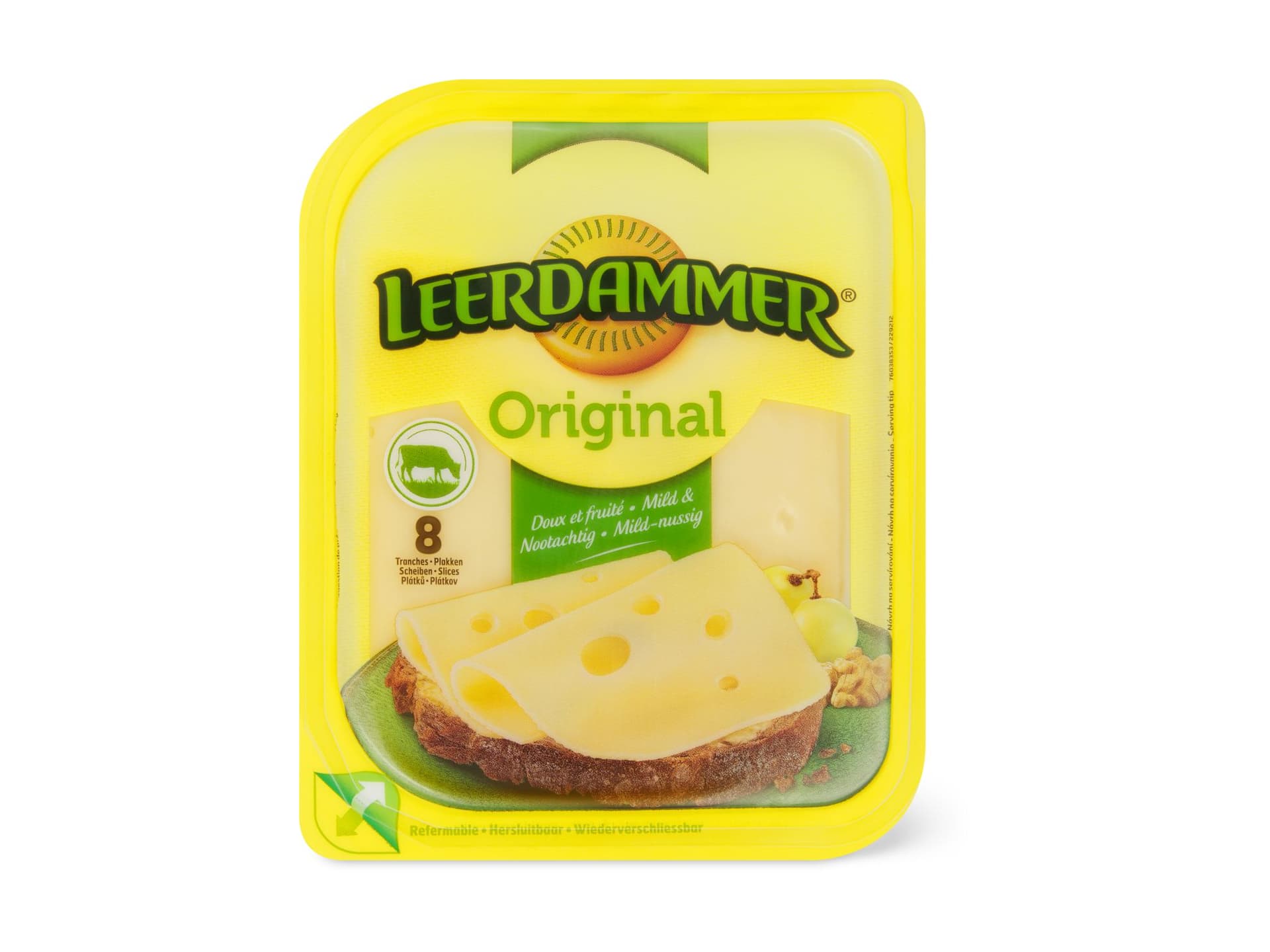 Buy Leerdammer Original · Semi-hard cheese · 8 slices • Migros