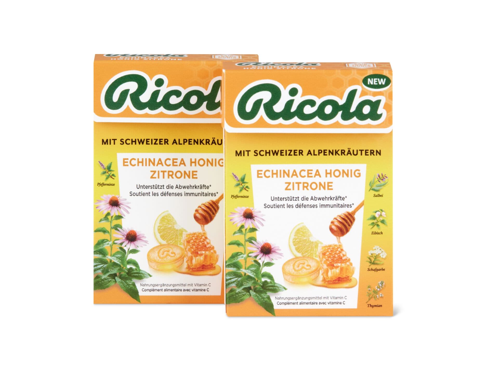 Kaufen Ricola · Kräuterbonbons · Honig, Zitrone Echinacea • Migros