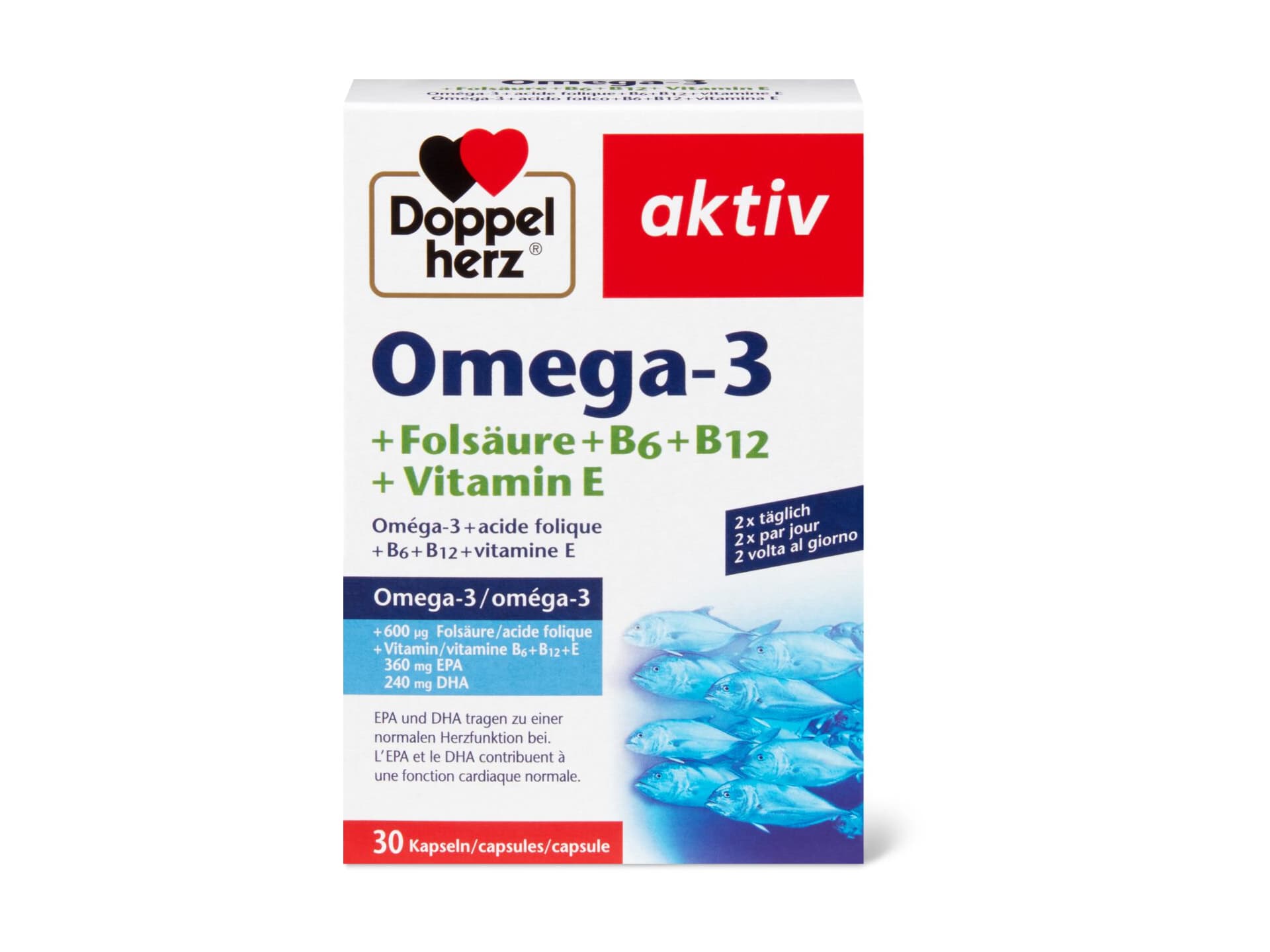 Acquista Doppelherz aktiv Omega-3 + Acido fol. • Migros