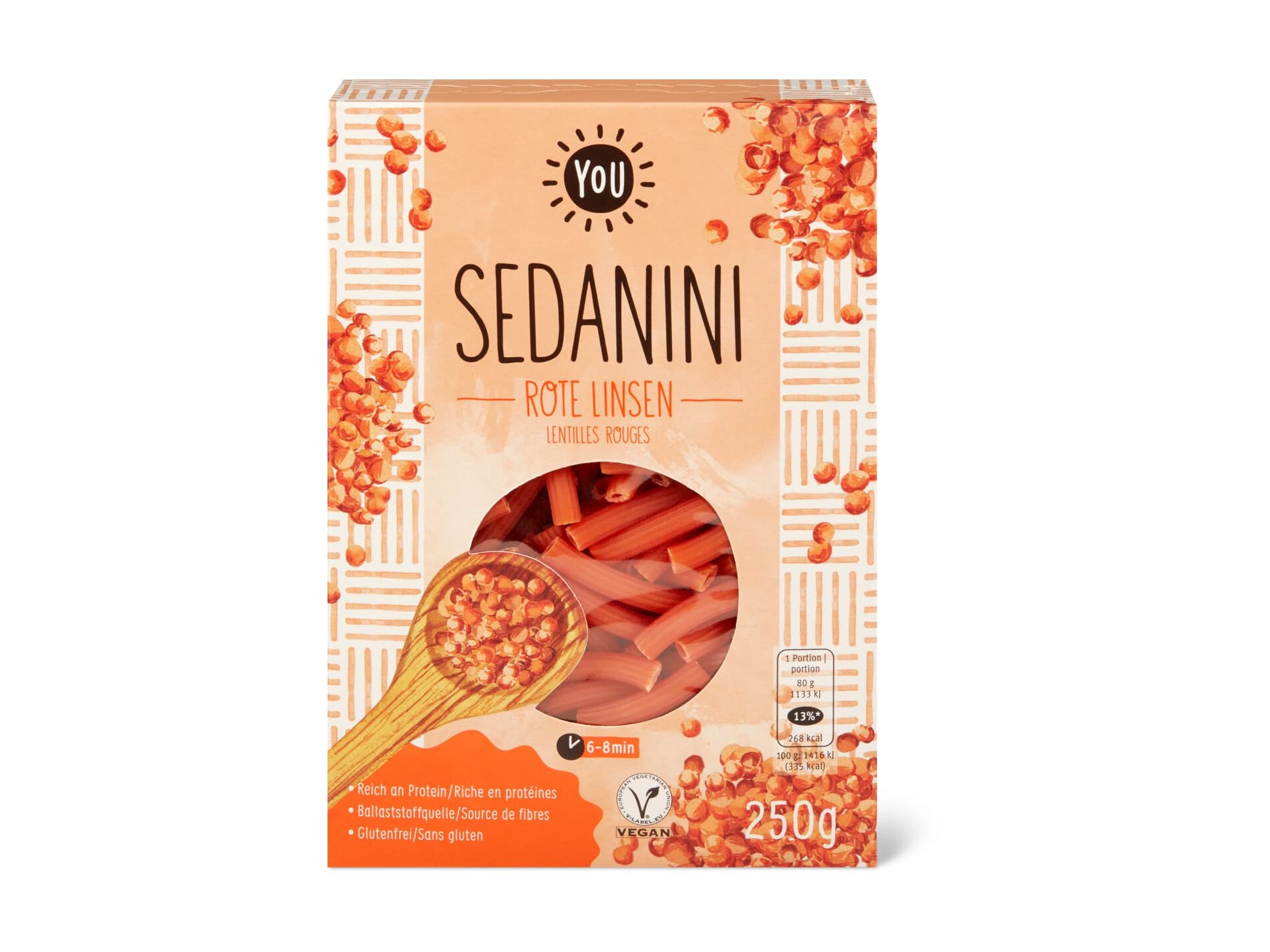 Kaufen You · Sedanini · rote Linsen • Migros