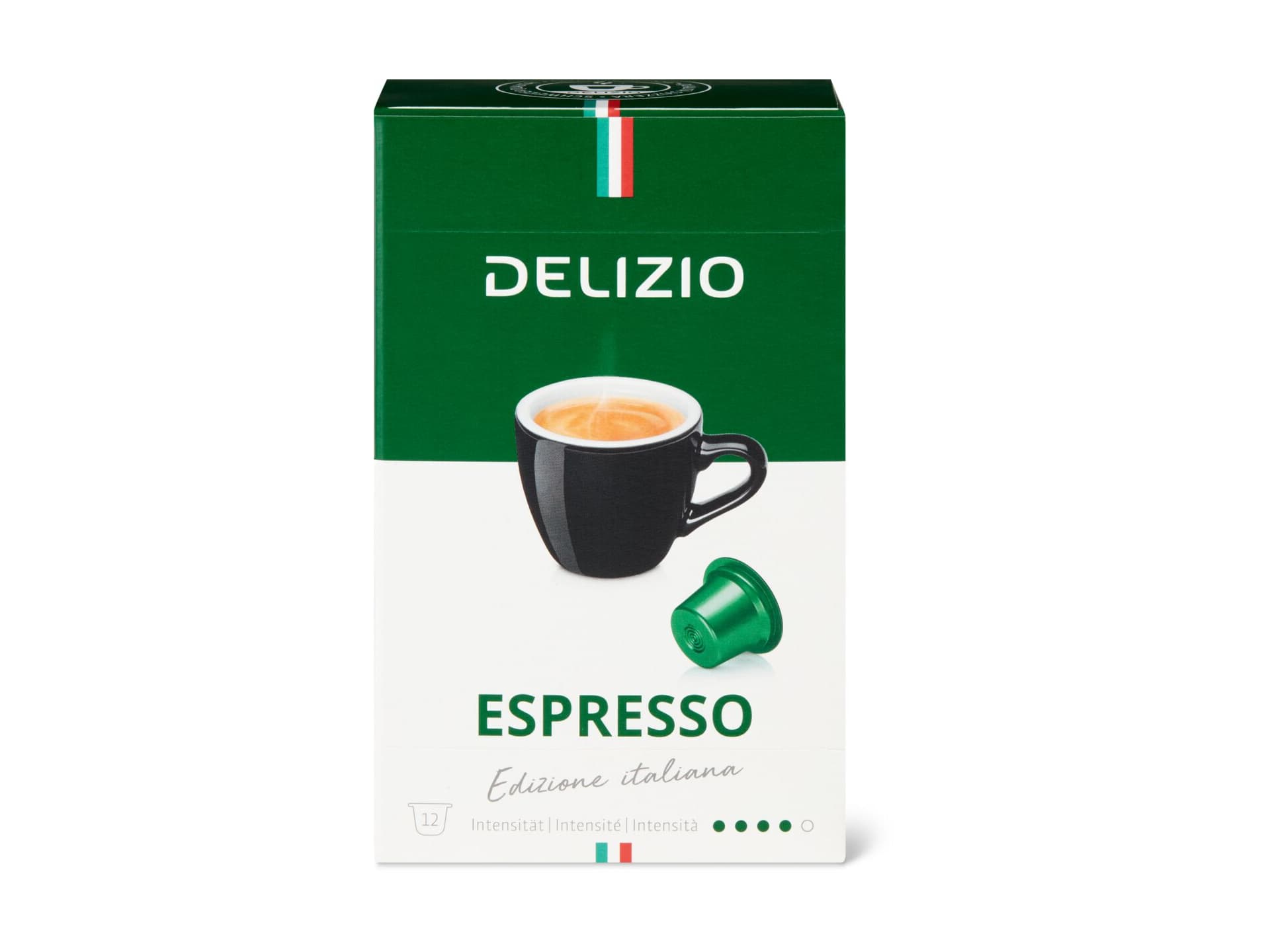 Delizio Espresso · Coffee Capsules · Espresso, Delizio system • Migros