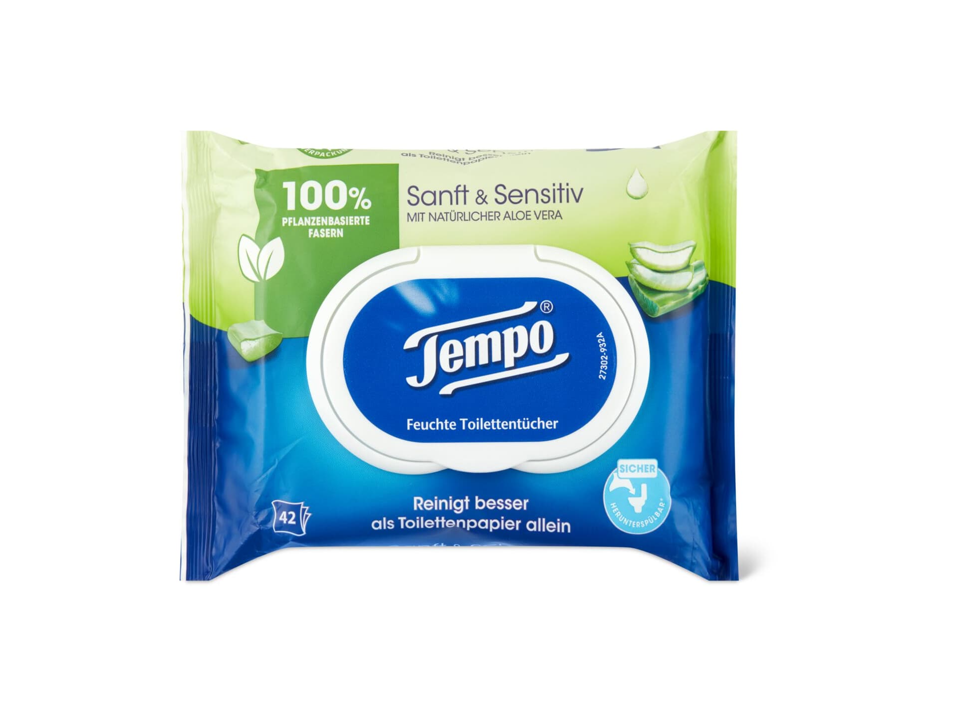 Kaufen Tempo · Feuchttücher · Sanft & sensitive - Mit Aloe Vera, ph ...