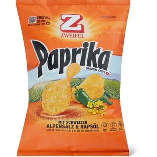 Zweifel Snacketti · Chips Snack · Paprika • Migros