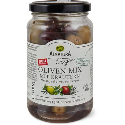 Kaufen M-Classic · Griechische Oliven · gefüllt mit roten Jalapeños • Migros