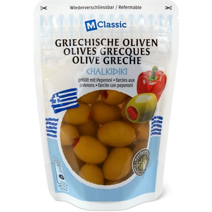 Migros Bio · Spanische Oliven · Hojiblanca • Migros