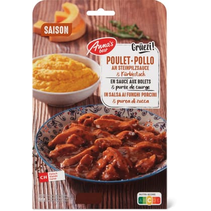 Anna's Best · Emincé de veau à la zurichoise · avec nouilles • Migros