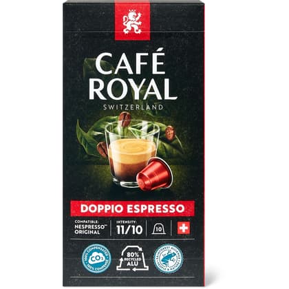 Café Royal · Capsules de café en aluminium · Lungo intensité 4/10 • Migros