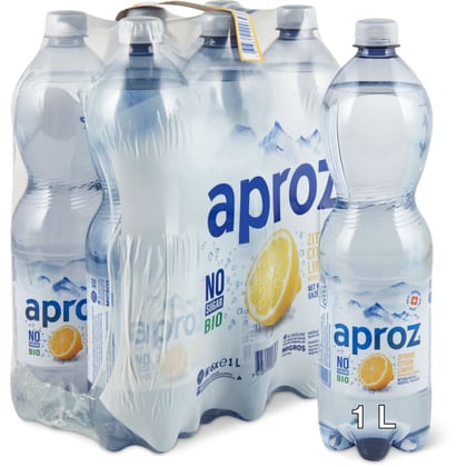Aproz · Mineralwasser mit Kohlensäure · Apfel • Migros