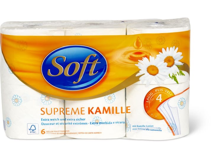 Kaufen Soft Supreme · Toilettenpapier · Mit Kamille-Lotion • Migros