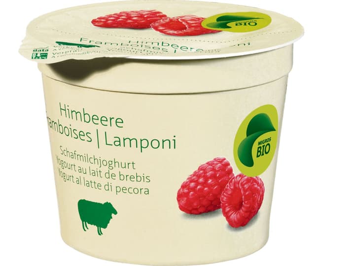 Buy Migros Bio · Pasteurised sheep's milk yoghurt · Raspberry • Migros