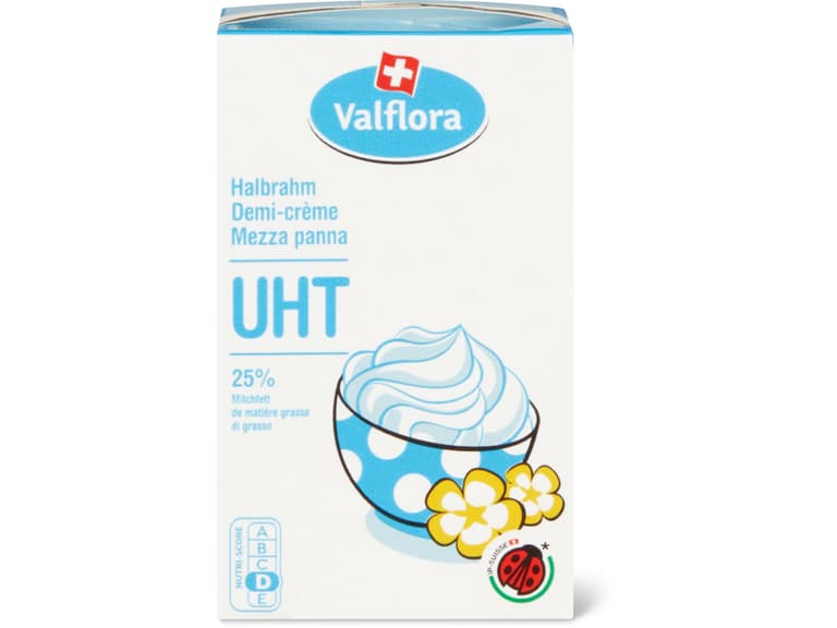 Acquista Valflora IP-SUISSE · Mezza panna · UHT - 25% di grasso • Migros
