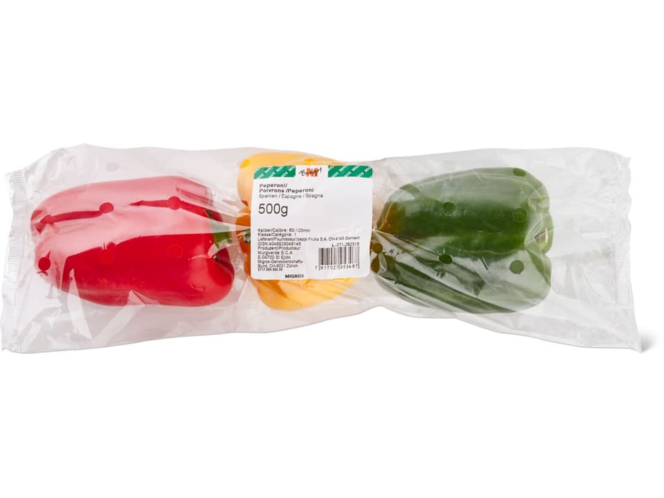 Achat M-Budget · Poivrons · 2-3 couleurs • Migros