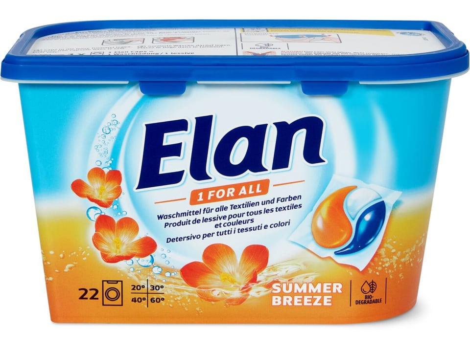 Achat Elan Produit de lessive Summer Breeze Caps • Migros