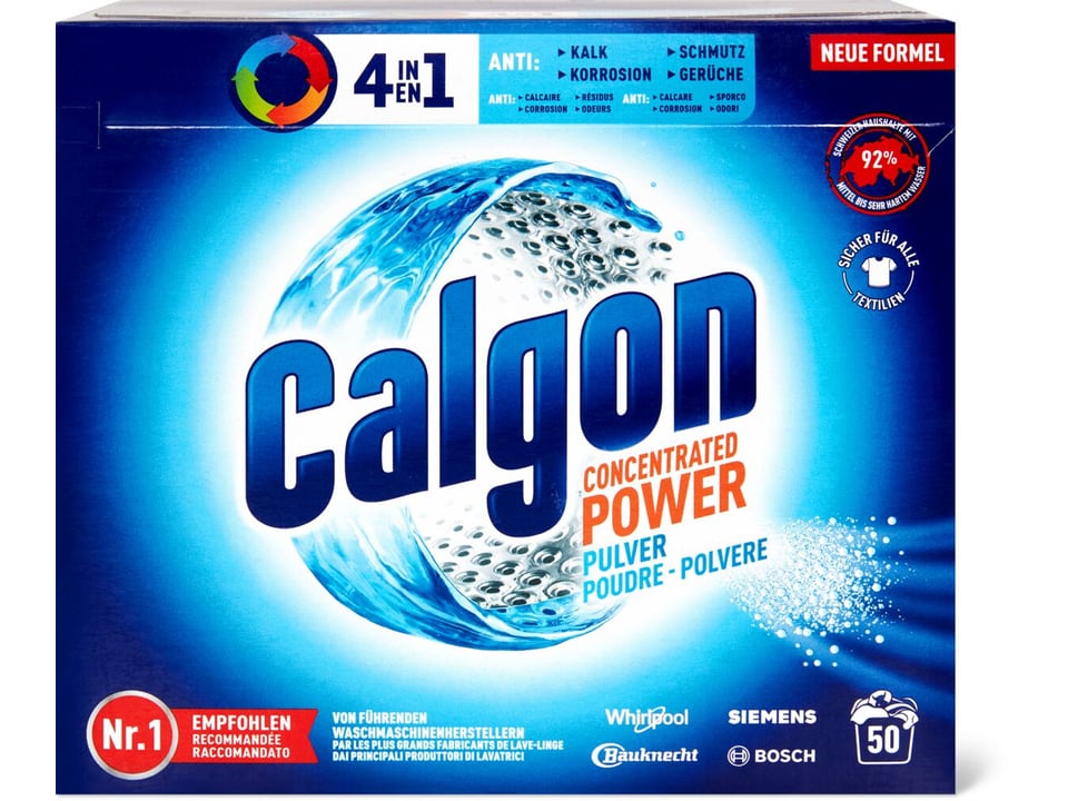 Achat Calgon Concentrated Power · Poudre pour la lessive · 4-IN-1, 50 ...