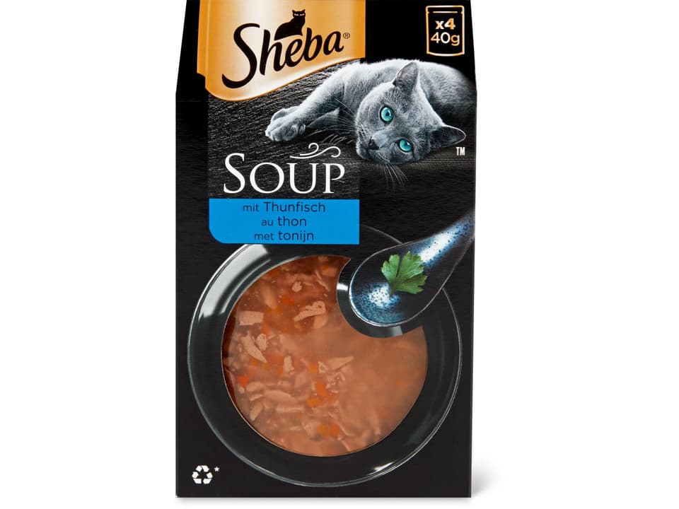 Achat Sheba Classic Soup · émincés en soupe · Filets de thon • Migros