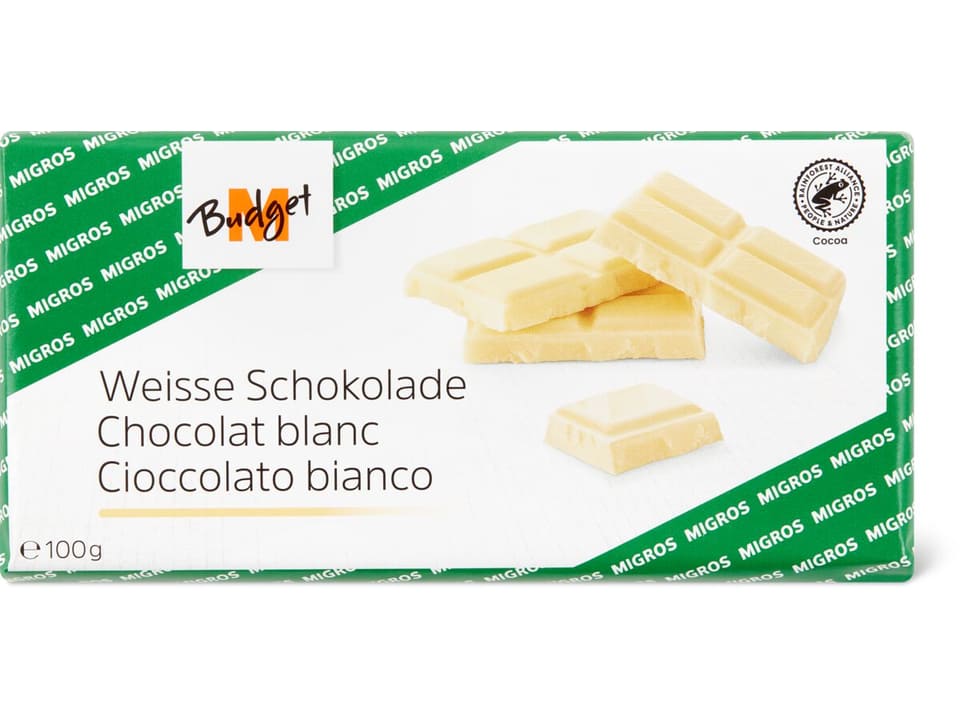 Kaufen M-Budget · Tafelschokolade · Weiss • Migros