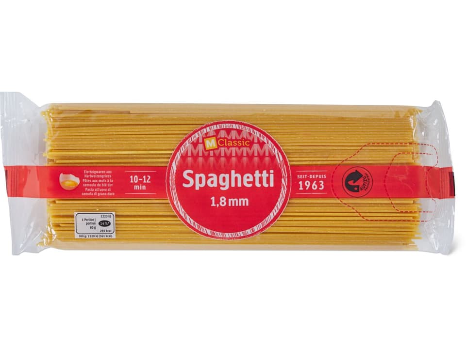 Kaufen M-Classic · Spaghetti 1.8mm · aus Eier • Migros
