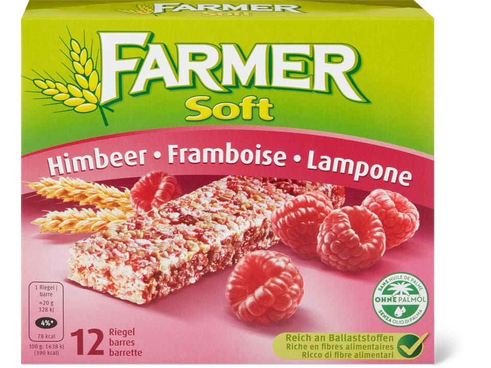 Kaufen Farmer Soft · Getreideriegel · Himbeer • Migros