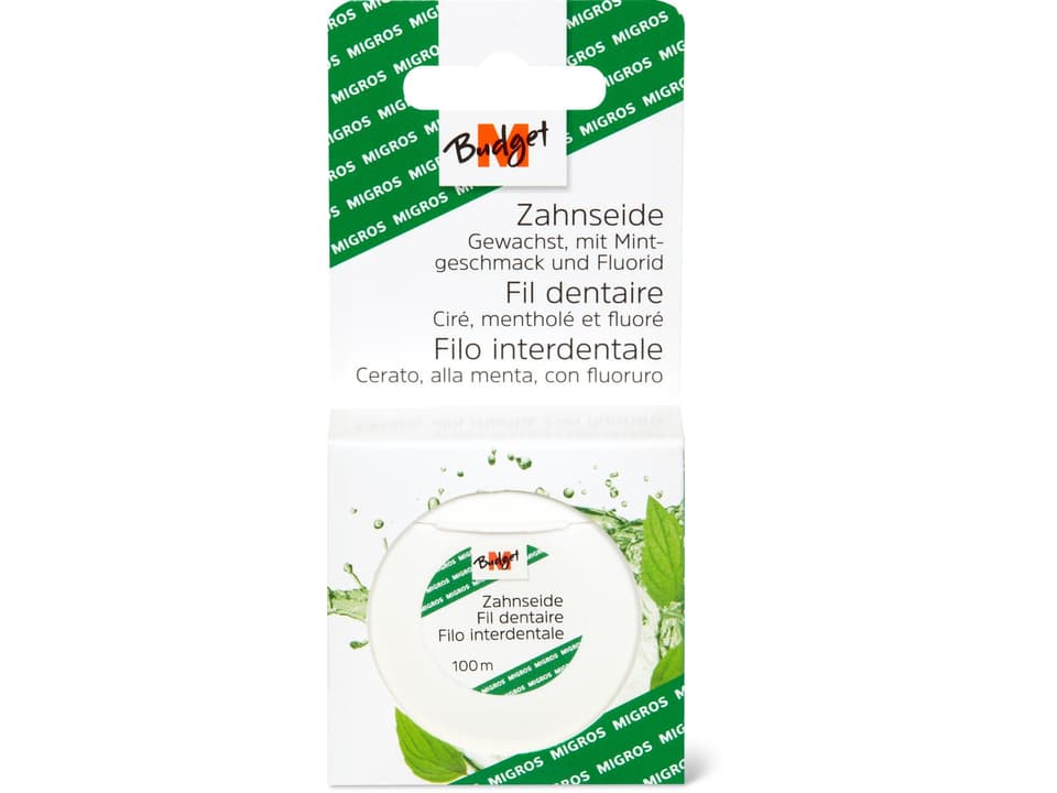 M-Budget · Zahnseide · Minz • Migros