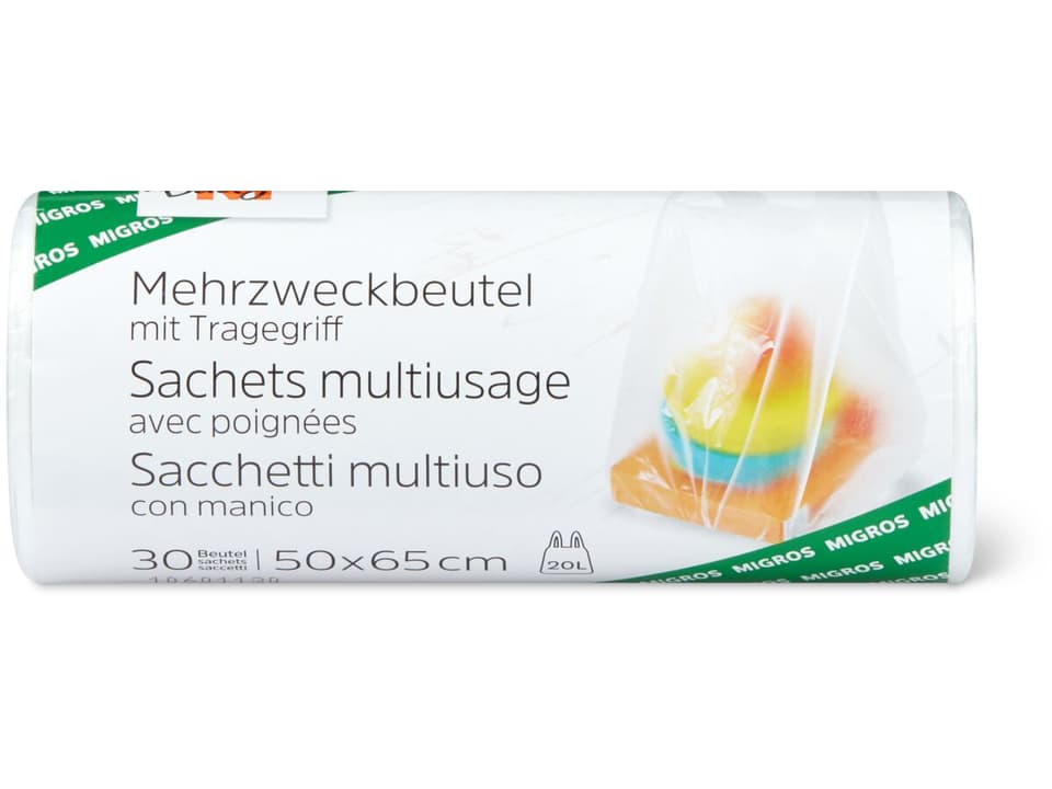 Achat M-Budget · Sachets multiusage · 20L - 50 x 65cm • Migros