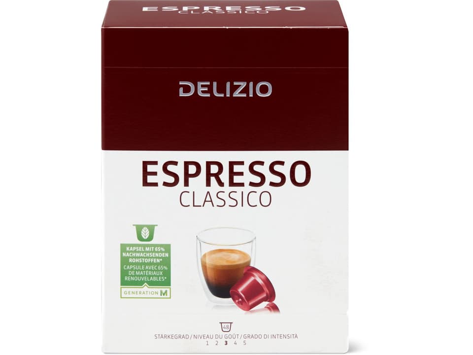 Achat Delizio · Capsules de café · Espresso, système Delizio • Migros