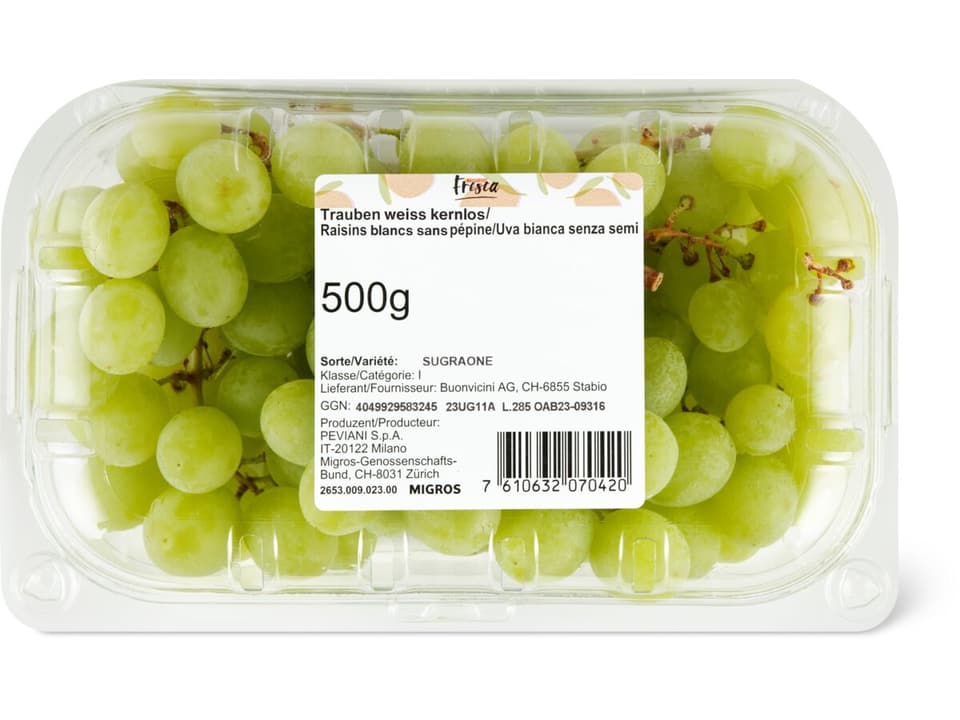 Kaufen Fresca · Trauben · kernlos, weiss • Migros