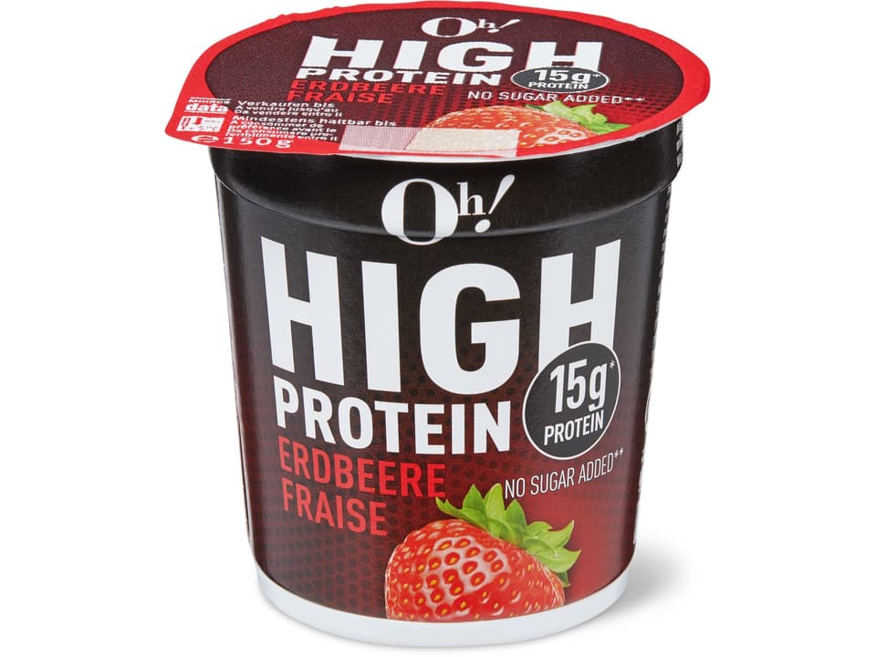 Buy Oh! · low-fat quark · Strawberry • Migros