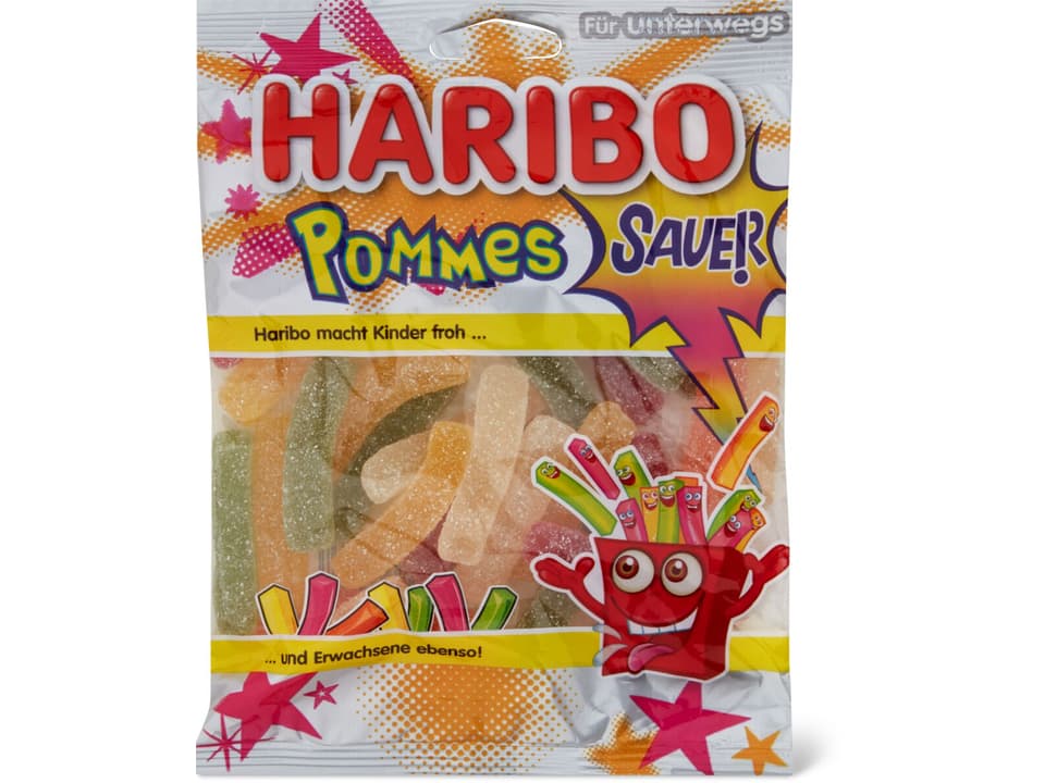 Kaufen Haribo · Fruchtgummi · Pommes Fizz • Migros