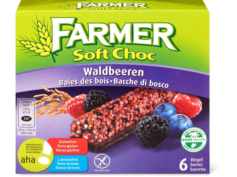 Kaufen Farmer aha! · Getreideriegel ohne Gluten · mit Heidelbeeren und ...