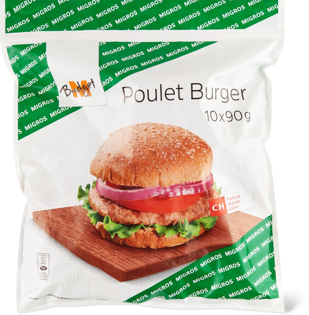Achat M-Budget · Burger de boeuf • Migros